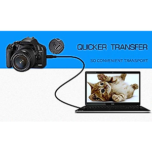 Sqrmekoko USB Cable Compatible with Canon Camera, Data Interface Cable Compatible with Canon PowerShot ELPH EOS DSLR Cameras and Camcorders