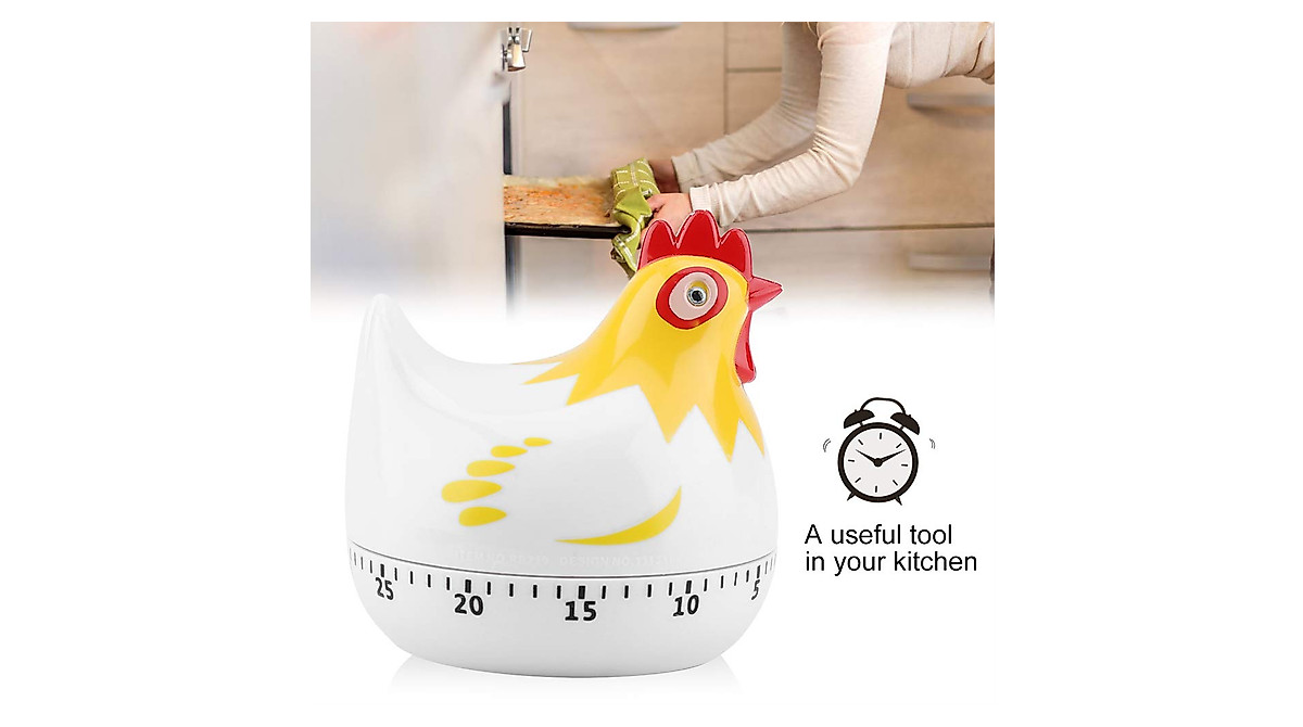 MAGT Chicken Timer, Cute Cartoon Kitchen Timer 2.55 * 2.55 Inch Cooking ...