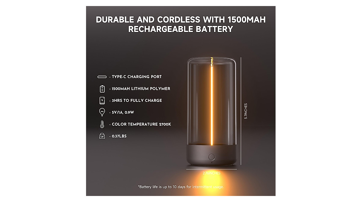 AUGE LIGHT Mini Table Lamp - Cordless & Rechargeable