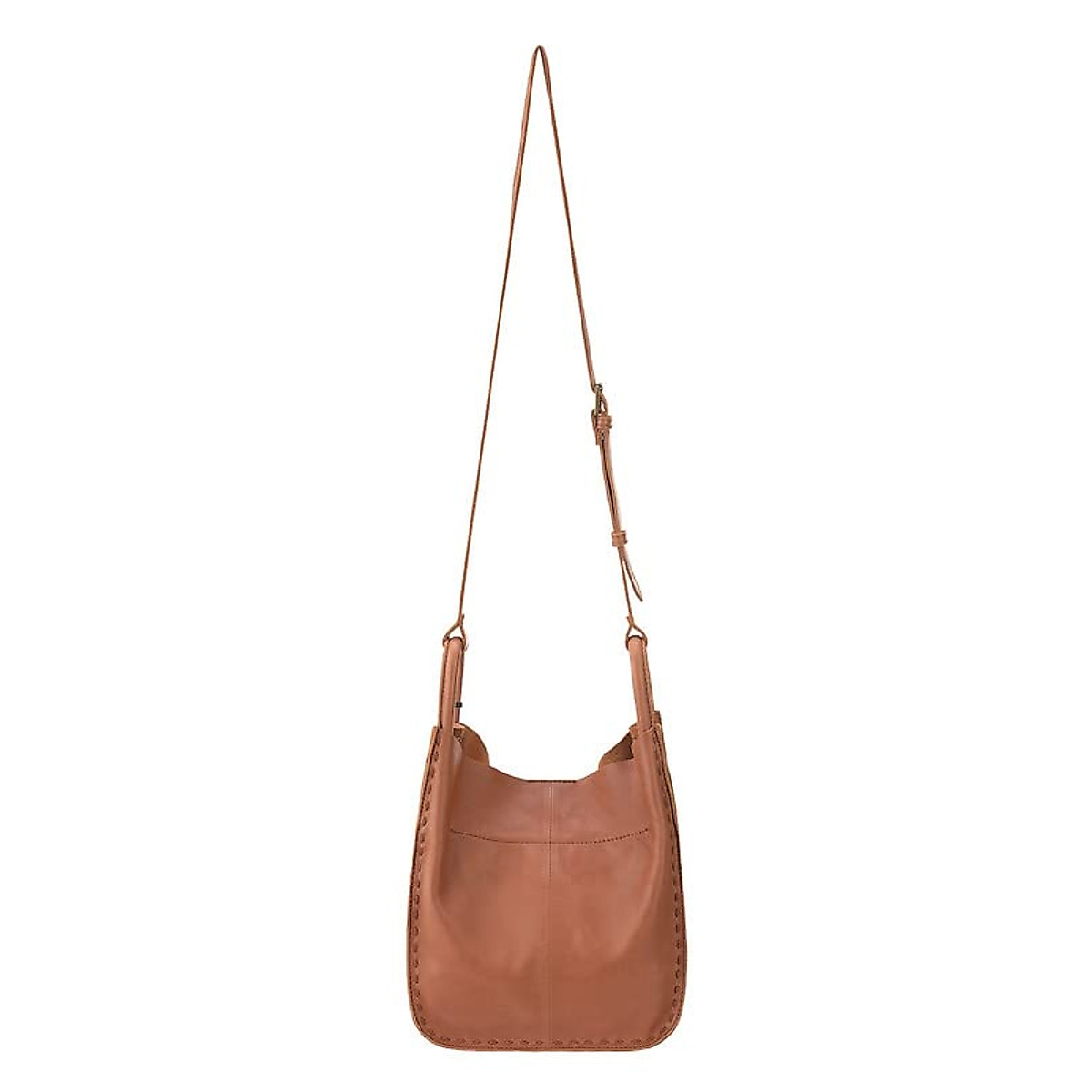 The Sak Los Feliz Crossbody Bag in Leather, Large, Unlined Purse with Single Adjustable Shoulder Strap