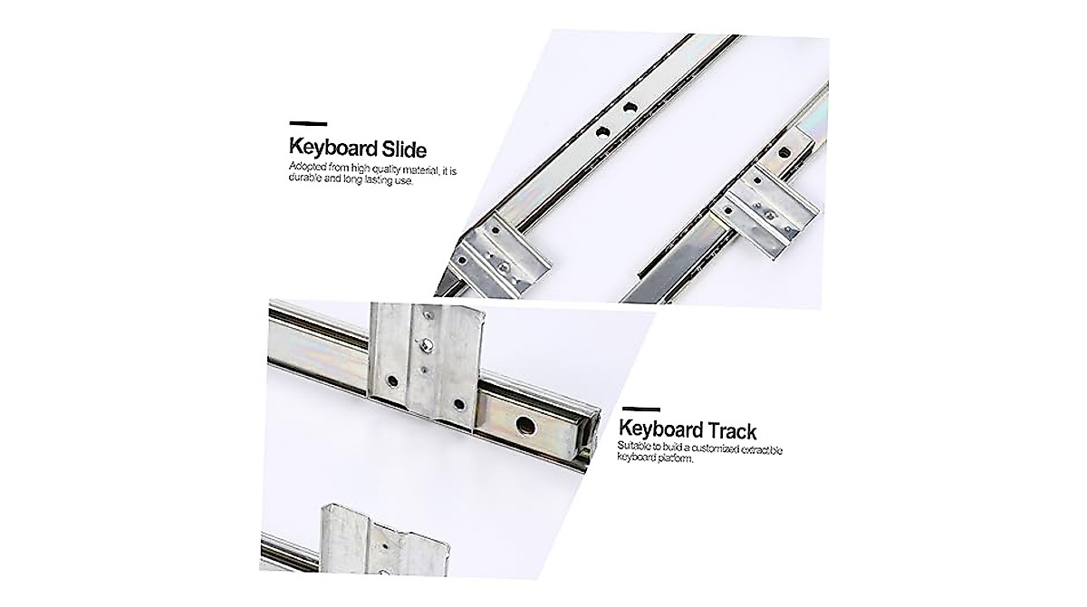 OSALADI Desk Drawer Slides - Smooth Ball Bearings