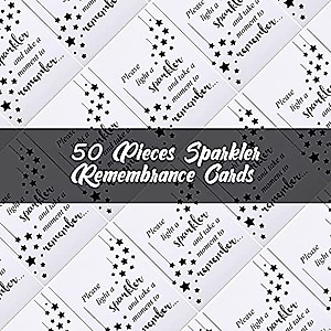 50 Pieces Life Memorial Cards Memory Cards Celebration Memorial Funeral Cards Double-Sided Decoration Card for Birthday, Anniversary, Funeral, Celebration of Life, 5.7 x 3.9 Inch, Cards Only (White)