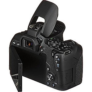 Canon EOS Rebel 850D / T8i DSLR Camera (Body Only) + 64GB Memory Card + Case + Card Reader + Flex Tripod + Hand Strap + Cap Keeper + Memory Wallet + Cleaning Kit (Renewed)