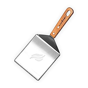 Blackstone Deluxe Spatula Griddle Kit (6-Piece) with Stainless Steel Tongs, Grill Hamburger Flipping Spatulas, BBQ Scraper, Batter Dispenser & Mixer Bottle, 5069, Grilling Tools & Accessory