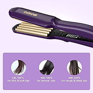 Crimping Iron Hair Crimper for Hair DSHOW Hair Volumizing Crimper with Titanium Ceramic Plates Styling Tools for Women Girls