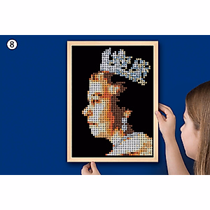 Sequin Art Queen Elizabeth II Special Memorial Edition, Sparkling Arts & Crafts Kit; Creative Crafts for Adults & Kids