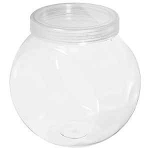 TOVINANNA 3pcs Candy Holder with Lid Small Storage Container Clear Candy Can Household Snack Holders Party Cookie Holder Small Holders Candy Container Storage Holder The Pet With Cover Jar