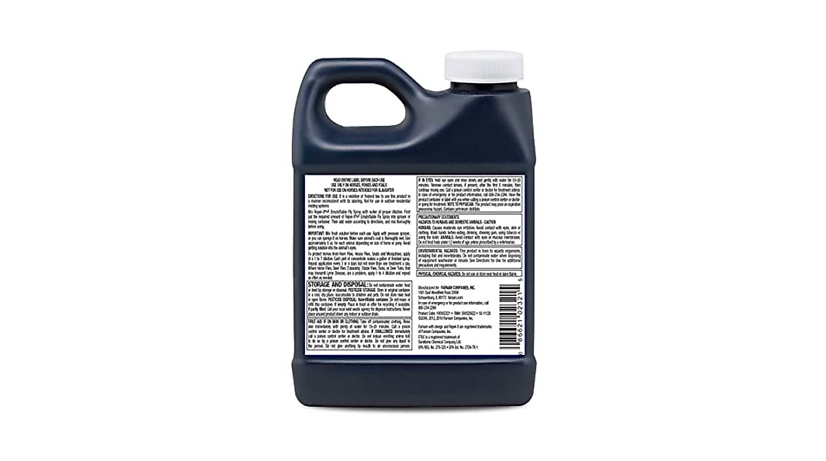 Farnam Repel-X Pe Concentrated Fly Spray for Horses - Easy Yard Pest ...