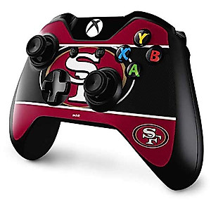 Skinit Decal Gaming Skin Compatible with Xbox One Controller - Officially Licensed NFL San Francisco 49ers Zone Block Design