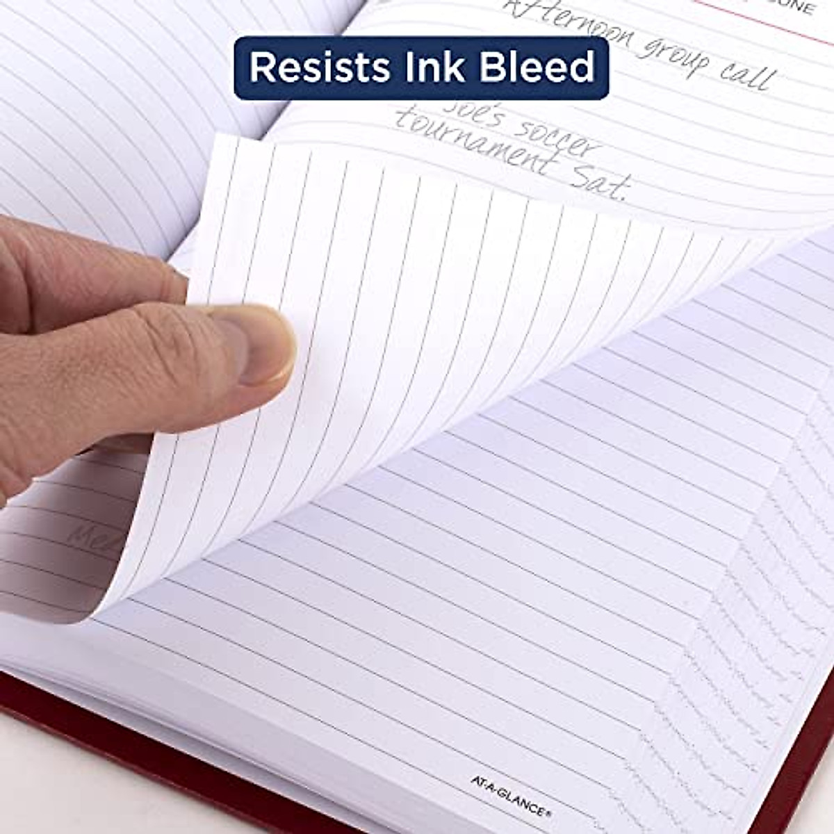 AT-A-GLANCE 2023 Daily Diary, Standard Diary, 5-1/2" x 8", Small, Hardcover, Red (SD38713)