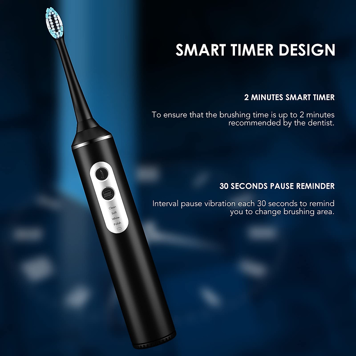 Electric Toothbrush with Water Flosser Combo, 3 in 1 Ultrasonic Toothbrush & Dental Oral Irrigator & Tooth Cleaner with 4 Modes, One Switch from Sonic Brushing to Water Flossing for Home Travel