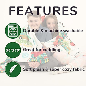 Franco Collectibles National Lampoon's Christmas Vacation Movie Holiday Bedding Super Soft Cozy Throw, 50 in x 70 in, (Officially Licensed Product)