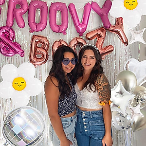 JeVenis Groovy & Boozy Balloons Groovy and Boozy Bachelorette Party Decoration Groovy and Boozy Sign Groovy Bachelorette Party Decoration Groovy Flower Bridal Shower Decorations