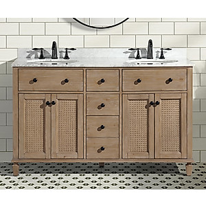 Ari Kitchen & Bath Annie 55" Bathroom Vanity Weathered Fir
