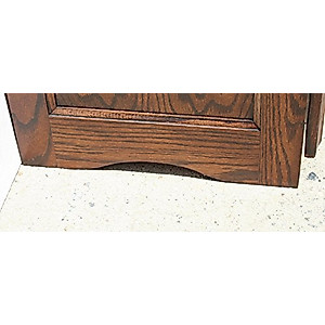 Wood Wastebasket, Kitchen Organizer Storage, Trash Can. Coffee Oak Color