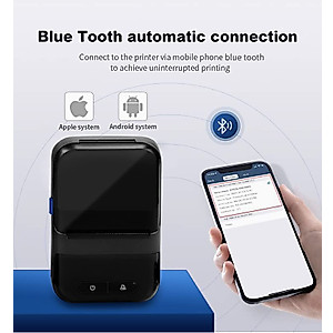 Barcode Thermal Printer Bluetooth 58mm bar Code Label Wireless Portable Handheld Thermal Label Printer 2 inch Free APP iOS Android PC