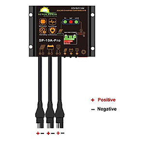 Waterproof 10A Solar Charge Controller - Intelligent12V/24V Solar Panel Battery Regulator