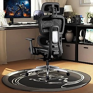 XUEGW Ergonomic Office Chair, High Back Mesh Computer Chair with 4-Gear Lumbar Support and 3D Armrest, Comfy Home Office Desk Chairs with Adjustable Headrest Rocking & Tilt
