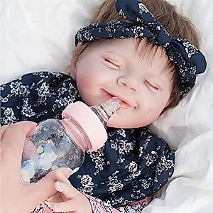 Silicone Lovedoll, 18 Inchs Look Real Silicon Baby Doll, Dolls That Look Real Girls, Best Birthday Gift for 3+ Girls,B