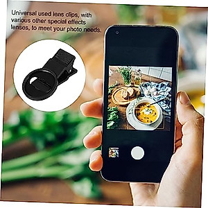 Hemobllo 4 Pcs Phone Lens Clip Fotos Camera Filter Camera Lenses Fish Eyes Lens Cell Phone Camera Lens Kit Fisheye Lens for Phone Universal Phone Photo Lens Clips Phone Lens Clips Kit Phone