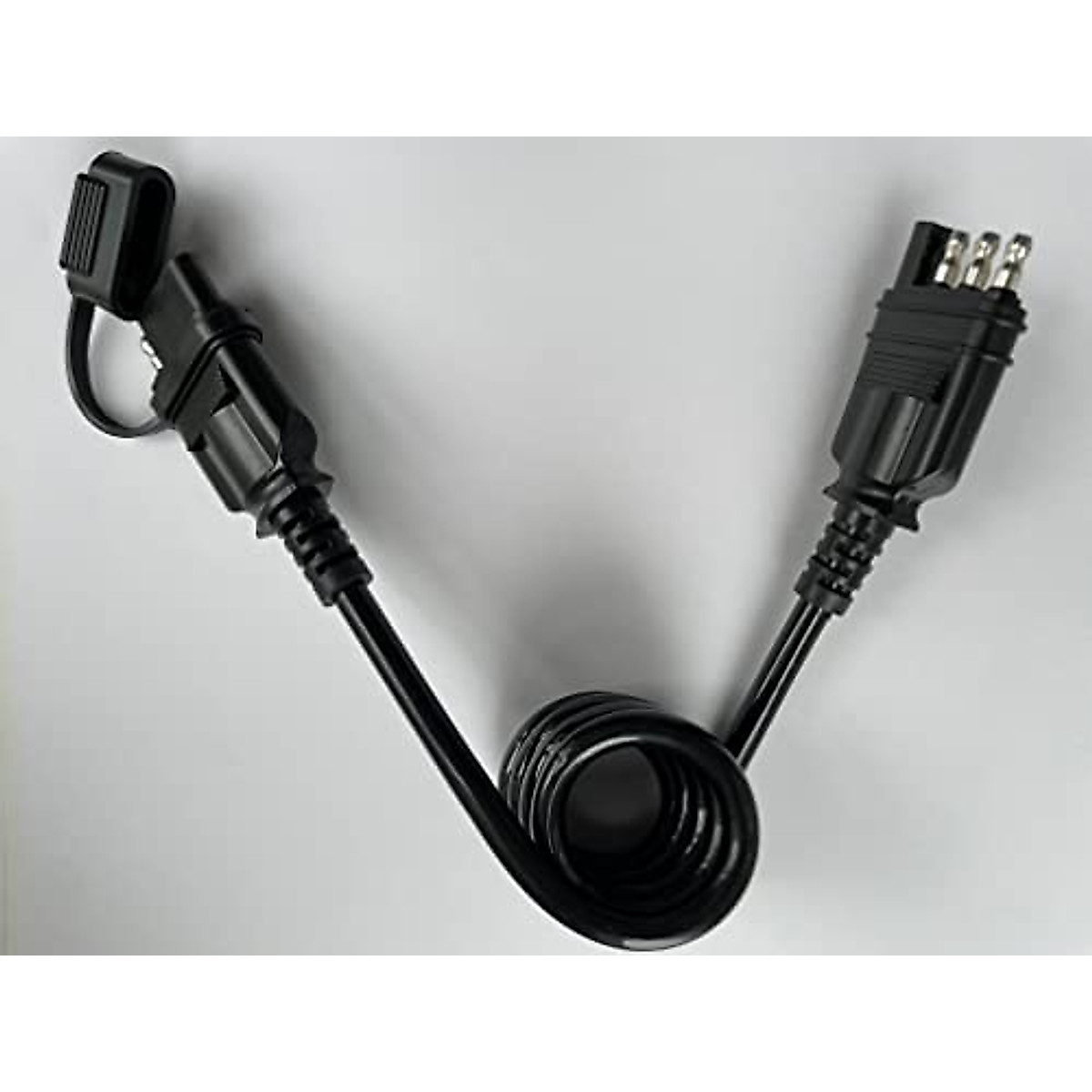 4 Pin Trailer Plug Play Extender Wiring Extension Harness 4 Way Male and Female Wiring Harness Adapter Coiled Extension Wiring Cable 28"