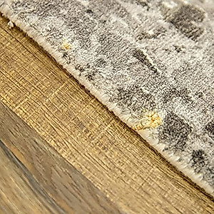 Westside Market Indo Gray Rug Handmade Area Rug 100% Wool 8'1" x 10'1", Gray