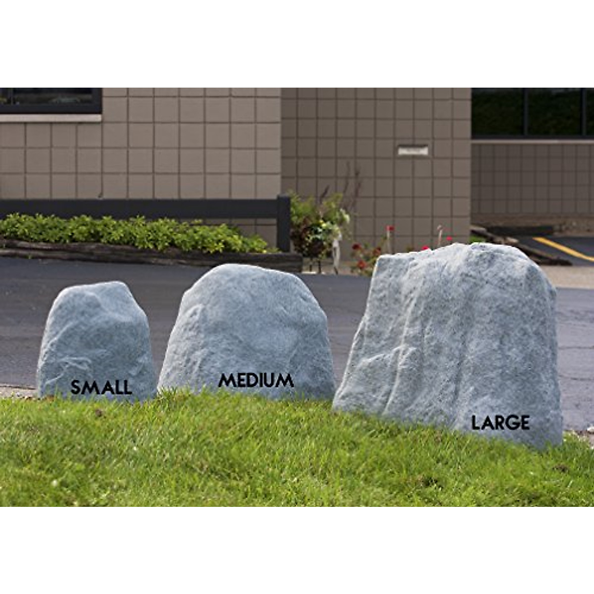 Emsco Group 2187 Landscape Rock - Natural Granite Appearance -Small -Lightweight - Easy to Install