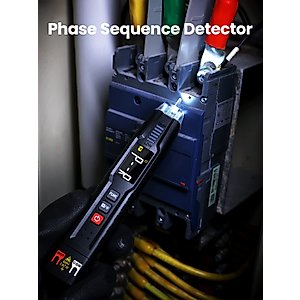 KAIWEETS Voltage Tester/12V-300V, Buzzer Alarm, Live/Null Wire Tester Electrical Tester with LCD Display, Contact Voltage Pen with NCV, Wire Breakpoint Finder (More Accurate No Gloves)