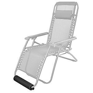 Zero Gravity Chair Cushion for Foot Rest, TOPJUM Footrest Cushion for Anti Gravity Folding Recliner, Footrest Padding for Patio Lawn Outdoor Chair, Lounge Accessory for Tall User