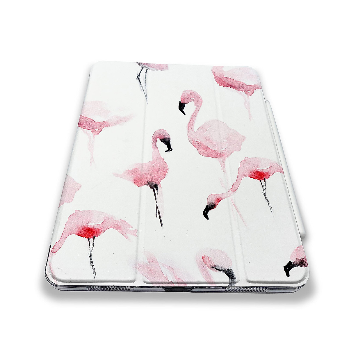 Pink Flamingos case Compatible with All Generations iPad Air Pro Mini 5 6 11 inch 12.9 10.9 10.2 9.7 7.9 Cover Slim Smart Stand auto Wake/Sleep 03 (12.9" Pro 3/4/5 gen)