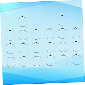 VILLCASE 3sets Long Lasting Copper Ear Clips DIY Earring Hooks for Women Girls Silver Handmade Jewelry 20pcs*3