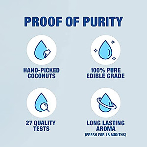 Parachute 100% Pure and Natural Unrefined Coconut Oil | No Chemicals & Added Preservatives | 15 Fl Oz Jar