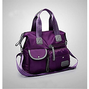 hainan Women New Oxford Cloth Shoulder Bags Waterproof Nylon Messenger Bag Female Large Capacity Crossbody Bags Purple one size