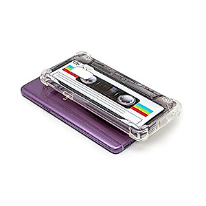 FAteamll Case for Galaxy S9,with Reinforced Corners TPU Soft Bumper Retro Cassette Tape Case Compatible with Samsung Galaxy S9