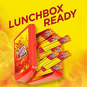 Slim Jim Snack-Sized Smoked Meat Stick, Original Flavor, .28 Ounce, 14 Count (Pack of 1)