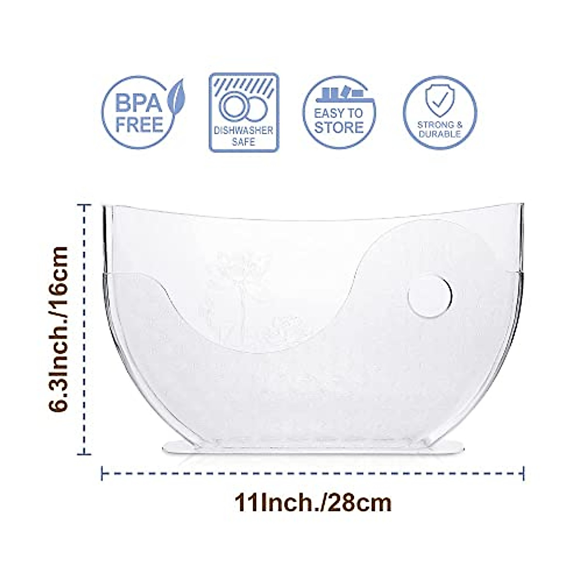 BANU Rice Paper Water Bowl with Side Pocker Holder for Rice Paper Wrappers for Spring Rolls, Summer Rolls. Spring Roll Maker, Banh trang holder (1)