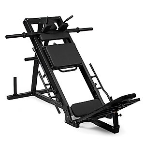 Titan Fitness Plate-Loaded Linear Leg Press and Hack Squat Machine, Rated 875 LB Sled Carriage, Lower Body Specialty Machine
