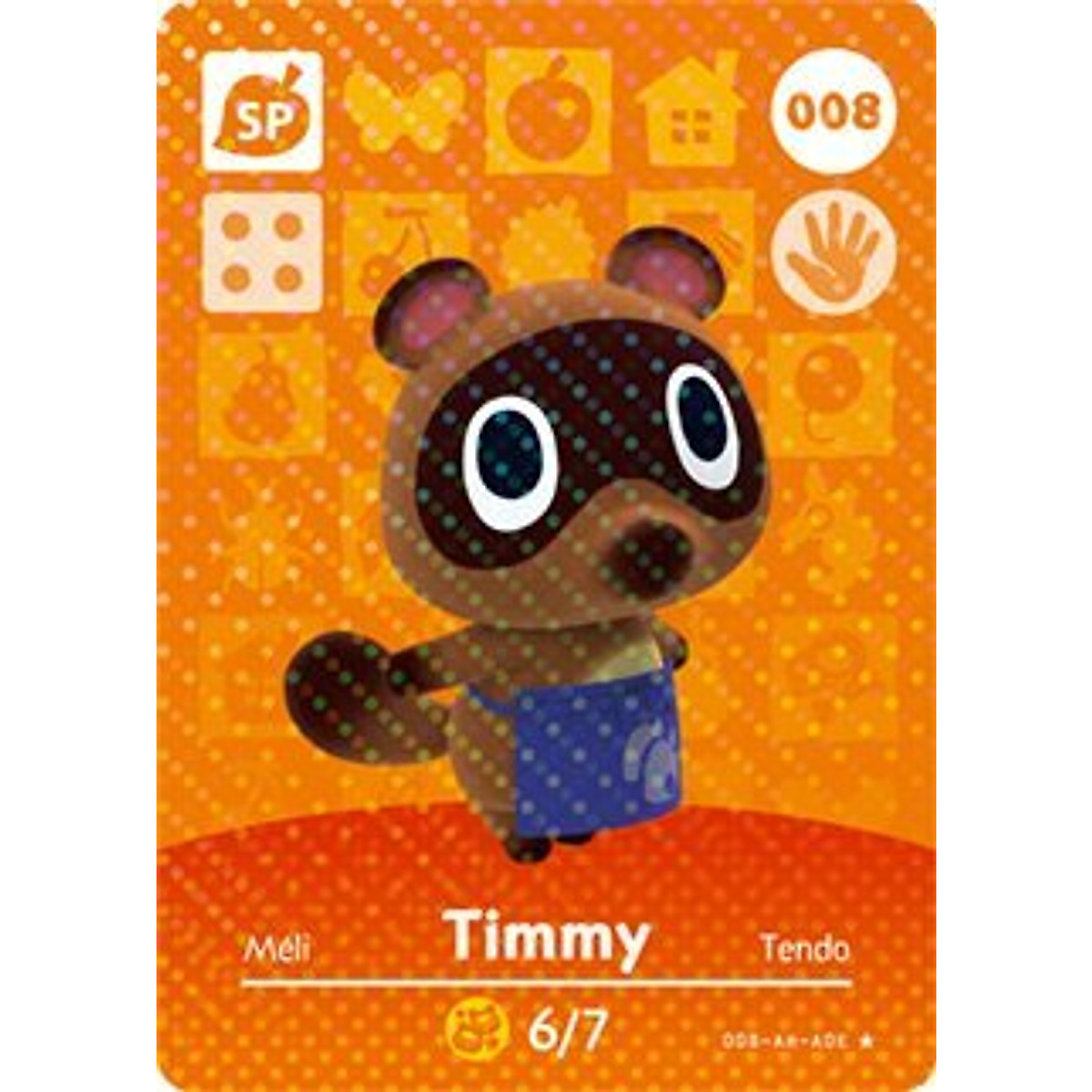 Animal Crossing Happy Home Designer Amiibo Card Timmy 008/100