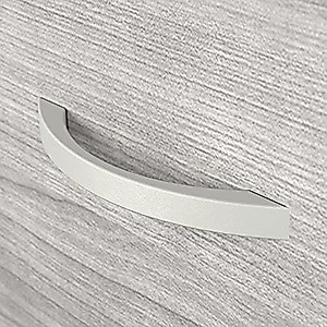 Bush Business Furniture Hybrid 2 Drawer Lateral File Cabinet with Shelves, Platinum Gray