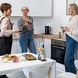 MT Products Metallic Mylar Wine Silver Gift Bags for Bottles Sparkle Look - Great for a Wine Pull - (25 Pieces) (Ribbon and Rope Not Included)