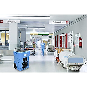 Lasko BlueDri AS1000 1000 CFM Portable Large Capacity HEPA Air Scrubber with Two-Stage Filtration, Blue