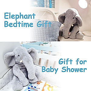 WEIGEDU 13" Gray Elephant Stuffed Animal - Plush Toy for Boys, Girls, Kids, Baby Shower, Bedtime, Birthday