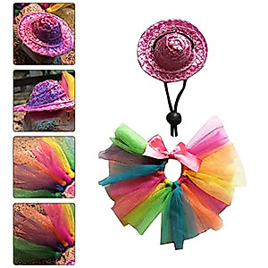 Ipetboom Bearded Dragon Costume Bearded Dragon Hat for Lizards Bearded Dragon Tutu Skirt Reptile Mini Deck Chair Small Pet Costume Outfits Clothes Photo Props for Lizards Geckos Hamsters Rats