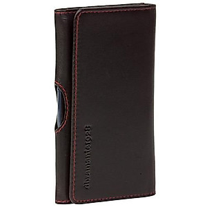 'D bramante1928 cw43smbl0373 for 4.3 Inch Smartphones Black Leather Folio Case with Credit Card Slots