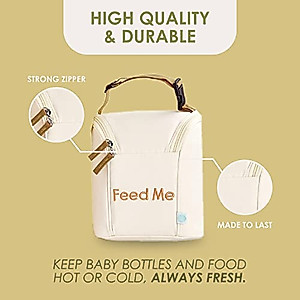 Easy Baby - Diaper, Bottle, and Supplies - Organizer Pouches - Change, Feed, and Dress Me (4 Pack Sedona) | Organizing Packing Tote Cubes for Baby Items | Good for Travel and Keeping Organized