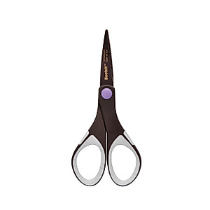 Scotch 6" Precision Ultra Edge Titanium Non-Stick Scissors, Ideal for Fabric, Crafts, Cardstock and Photos (1466TUNS-MIX)