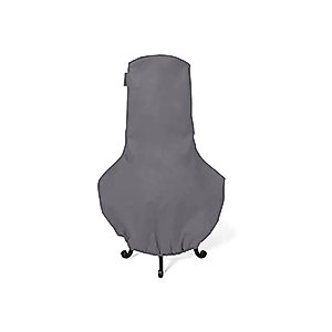 Covermates Chiminea Cover – Weather Resistant Polyester, Adjustable Drawcord, Elastic Hem, Grill and Heating-Charcoal