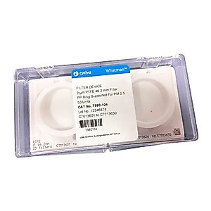 Whatman 7592-104 PTFE PM 2.5 Air Monitoring Membrane Filters, 46.2mm Diameter (Pack of 50)