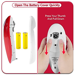 FlyBanboo Electric Can Opener, Can Opener Smooth Edge,Stainless Steel a Simple Push Automatic Electric Can,Best Kitchen Gadget for Arthritis