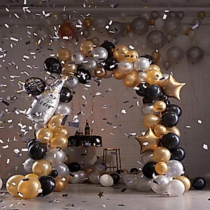 Balloon Arch Kit 10ft Wide & 9ft Tall Balloon Arch Stand with Base Adjustable Balloon Arch with 1 Pump Water Fillable Base,50 Balloon Clips for Wedding Birthday Baby Shower Party Supplies
